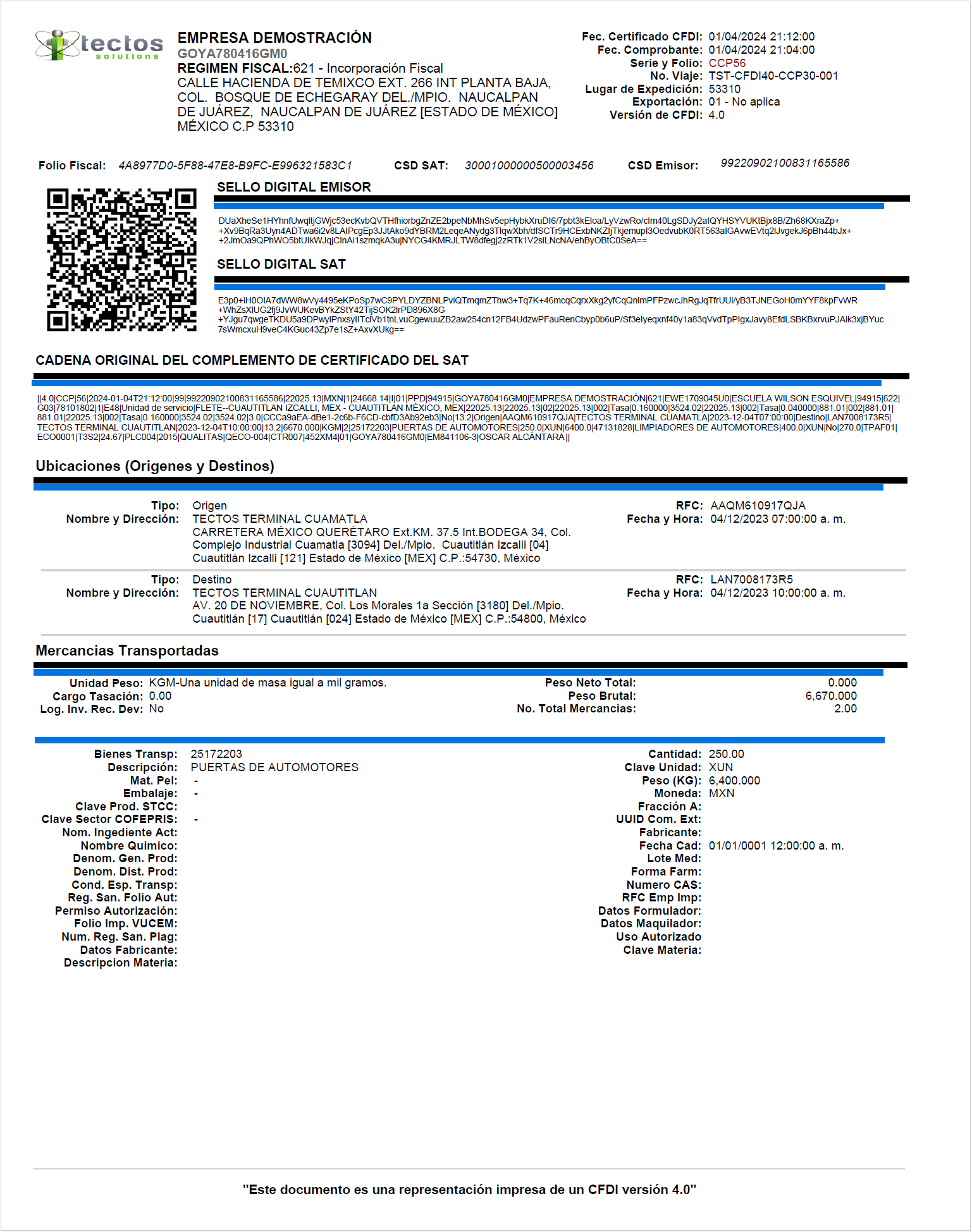 Documentación Sistemas Tectos