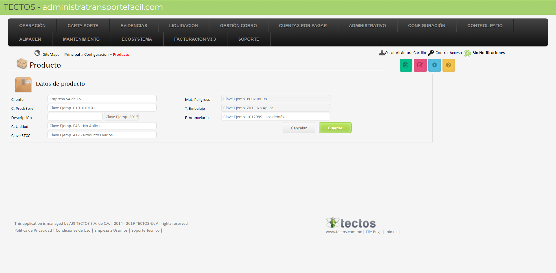 Documentación Sistemas Tectos